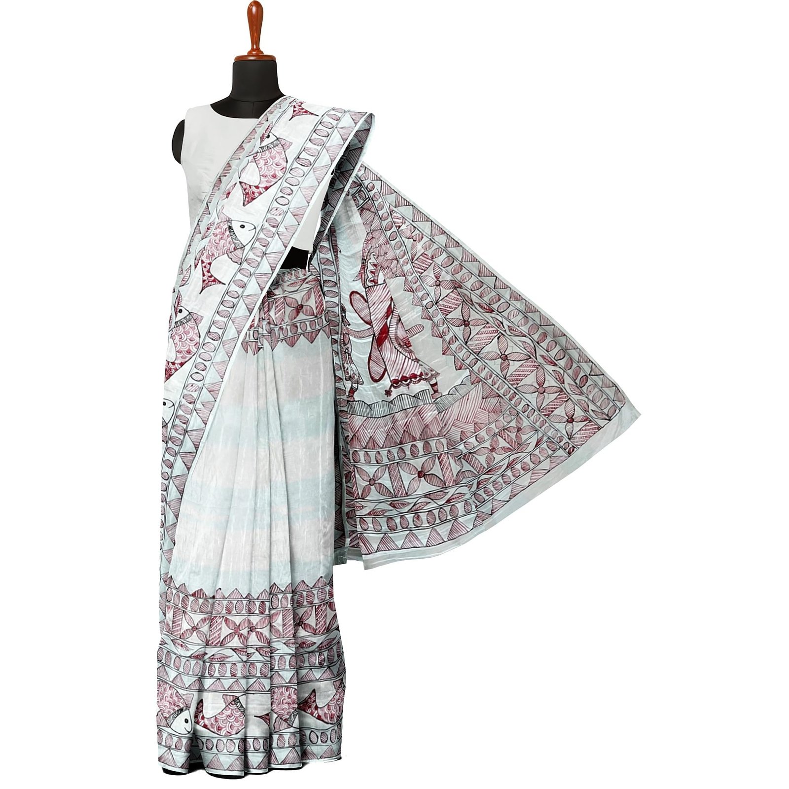 Authentic Tussar Ghicha Silk Saree – Silkmark Certified, Hand-Painted ...