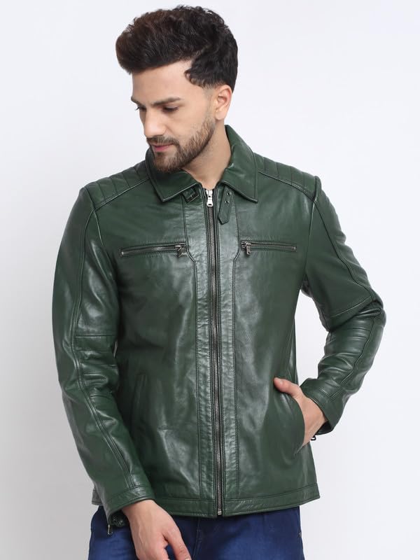TEAKWOOD LEATHERS Genuine Leather Jacket for Men – Stylish, Durable ...